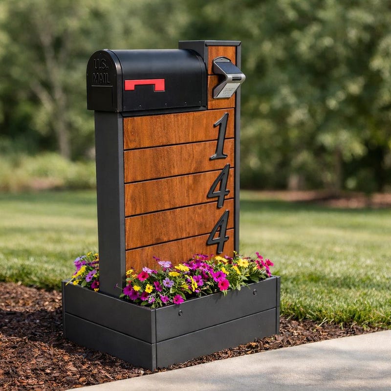 Cedar Mailbox - Etsy