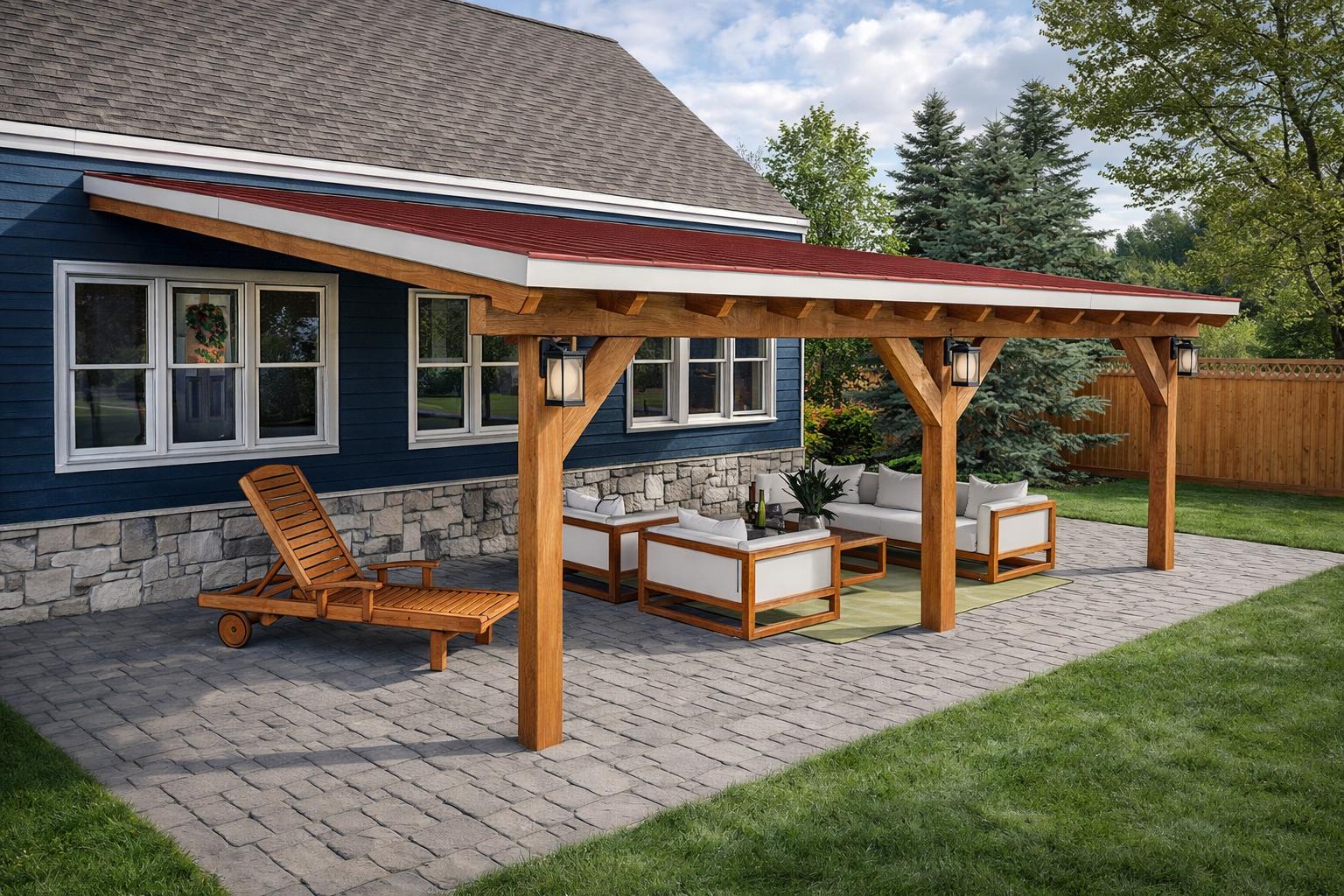 Porch With Slanted Roof