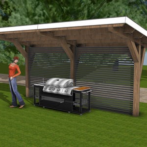 DIY Large Cantilevered Pergola - 3 Post Pergola Plans - PDF Download - Etsy