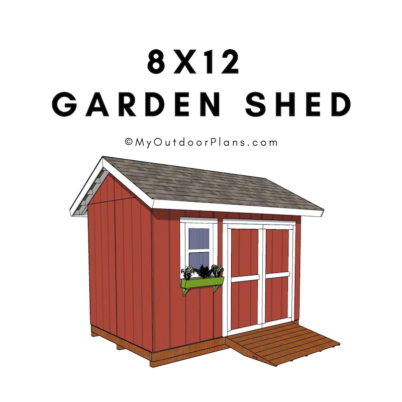 8 X 12 Gable Shed - Etsy