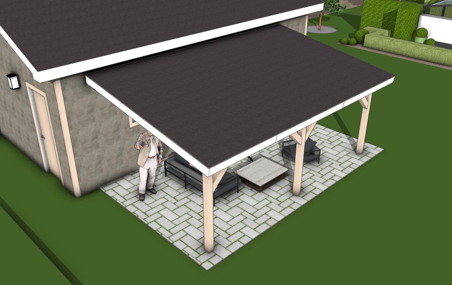 12x20 Lean to Patio Cover Plans – DIY Pergola (PDF Download) - Etsy
