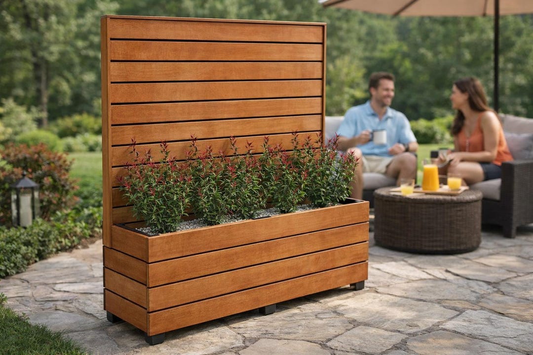 DIY Privacy Planter Box Plans – Wooden Garden Screen (PDF Download) - Etsy