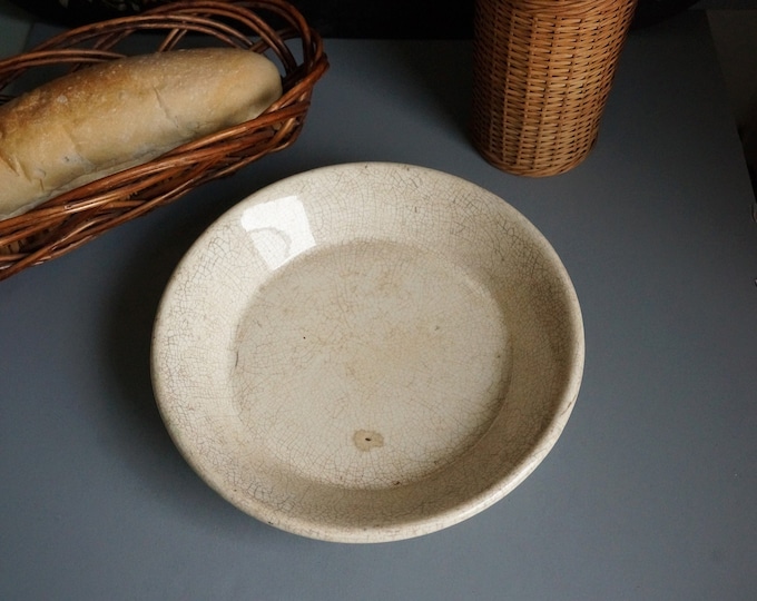 Antique Ironstone Milk Pan/ Antique Ironstone Milk Bowl/tea Stained ...