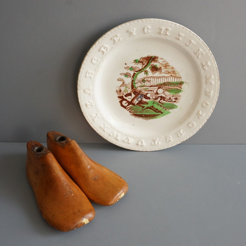 ABC Plate/antique ABC Plate/child's | Etsy