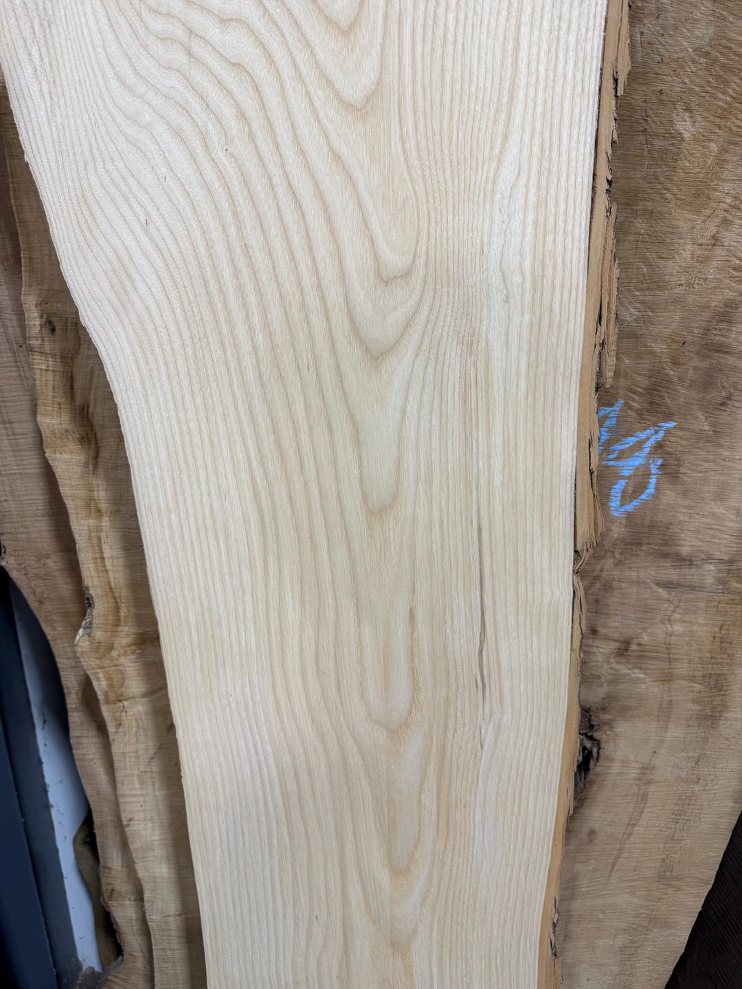 Ash Live Edge Slabs 1- 1 1/4" Thick Kiln Dried Flattened and Rough ...