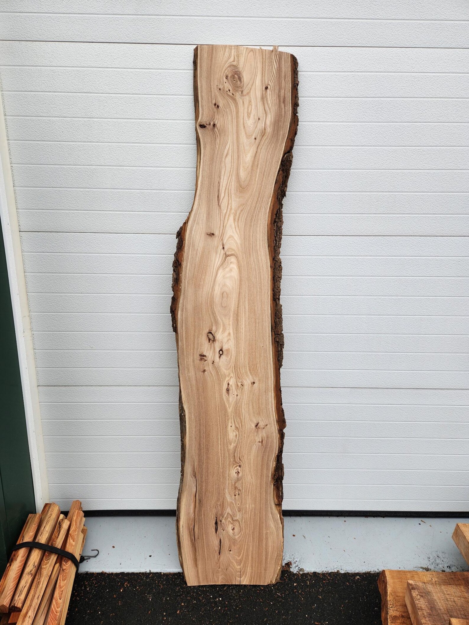 Red Elm Live Edge Slabs 1- 1 1/4" Thick Kiln Dried Flattened and Rough ...