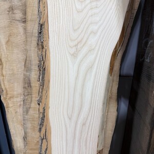Ash Live Edge Slabs 1- 1 1/4" Thick Kiln Dried Flattened and Rough ...