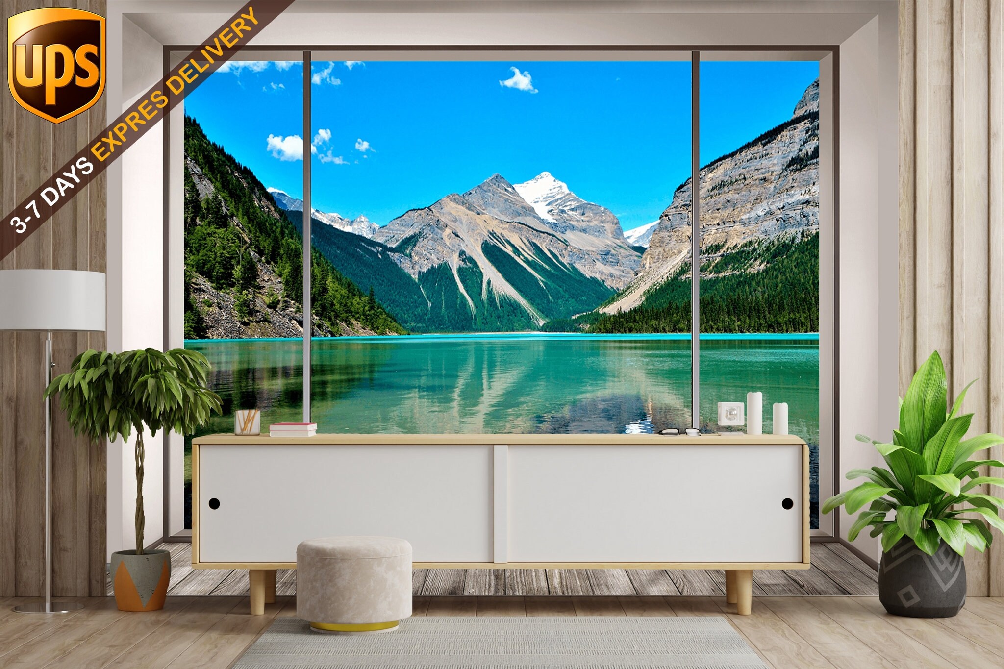 Sea Eye Mount View Peel and Stick Wall Mural or Traditional - Etsy