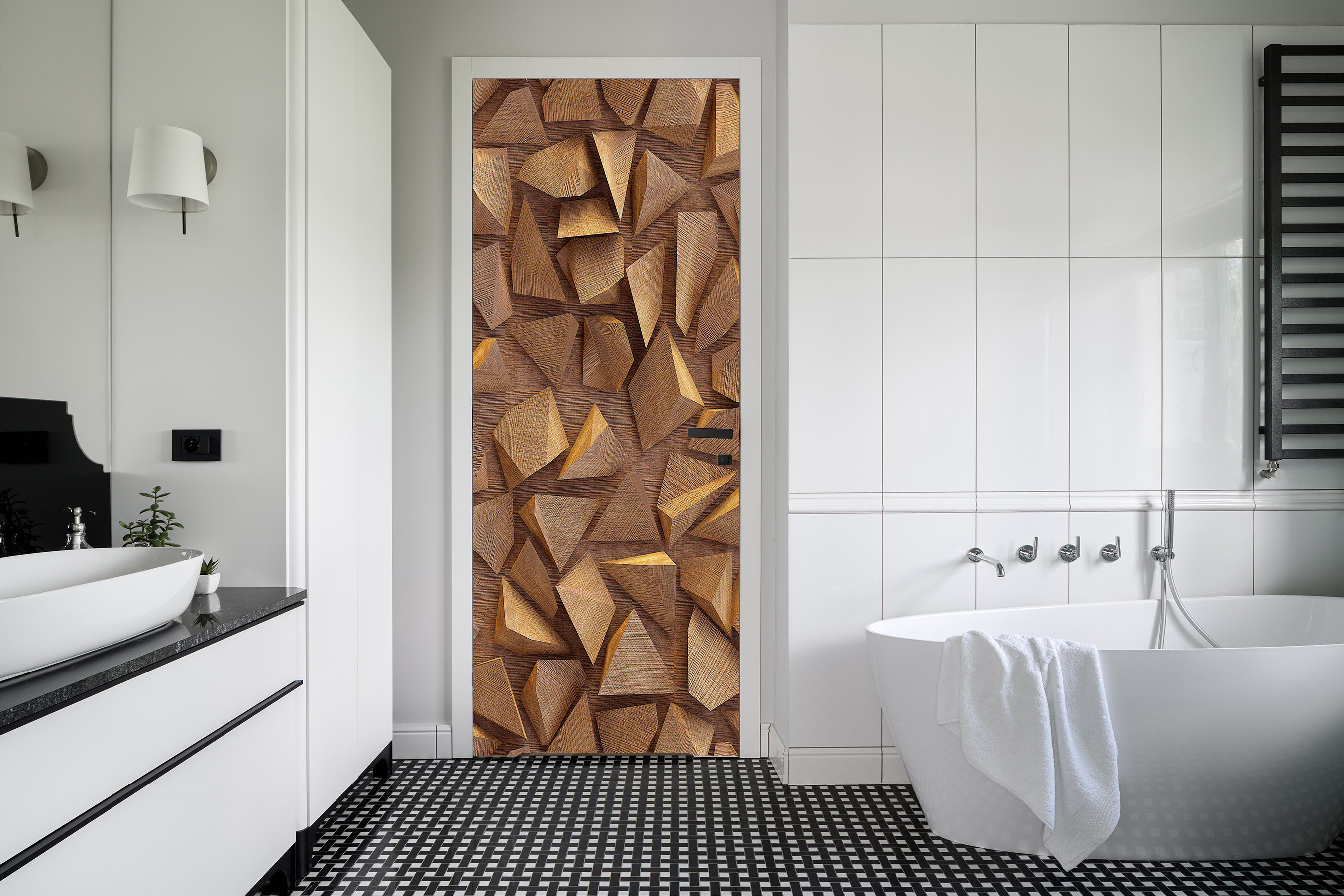 3D Effect Pyramids Self-adhesive Door Stickers sold by Bernardo | SKU ...