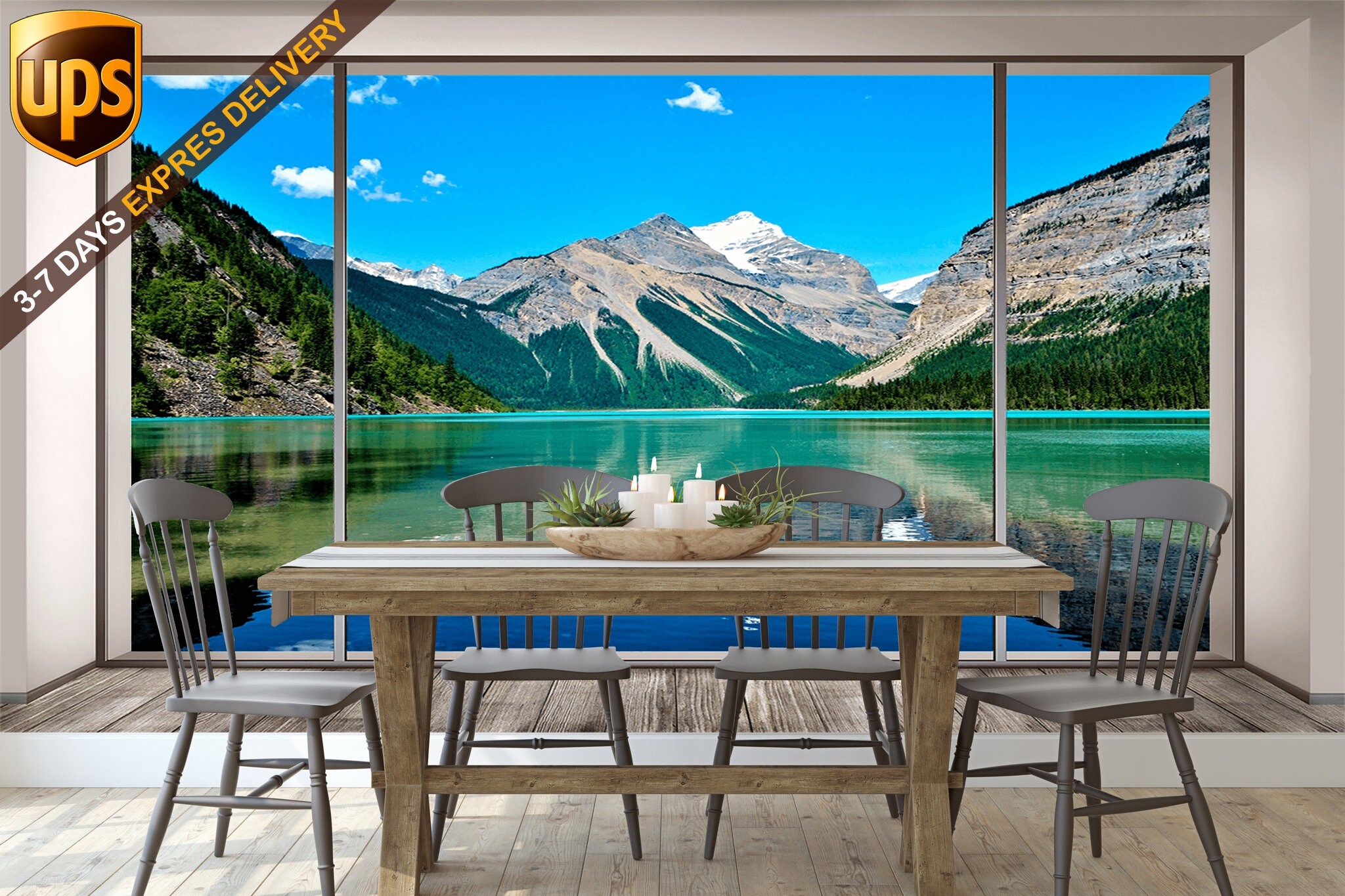 Sea Eye Mount View Peel and Stick Wall Mural or Traditional - Etsy