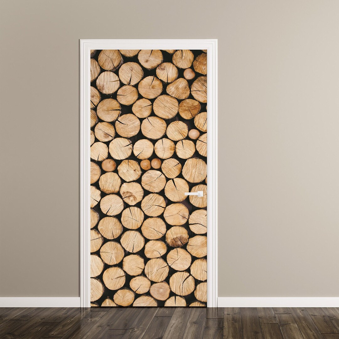 Door Mural Folded Timber Decal for Door Window Fridge - Etsy