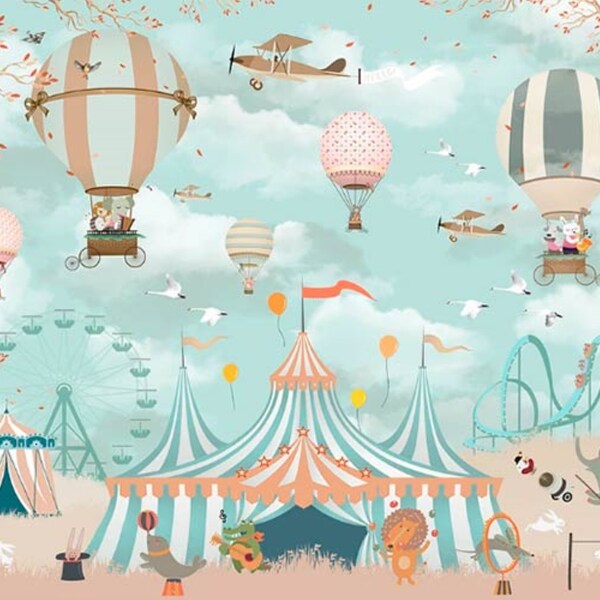 Circus Wall Mural - Etsy