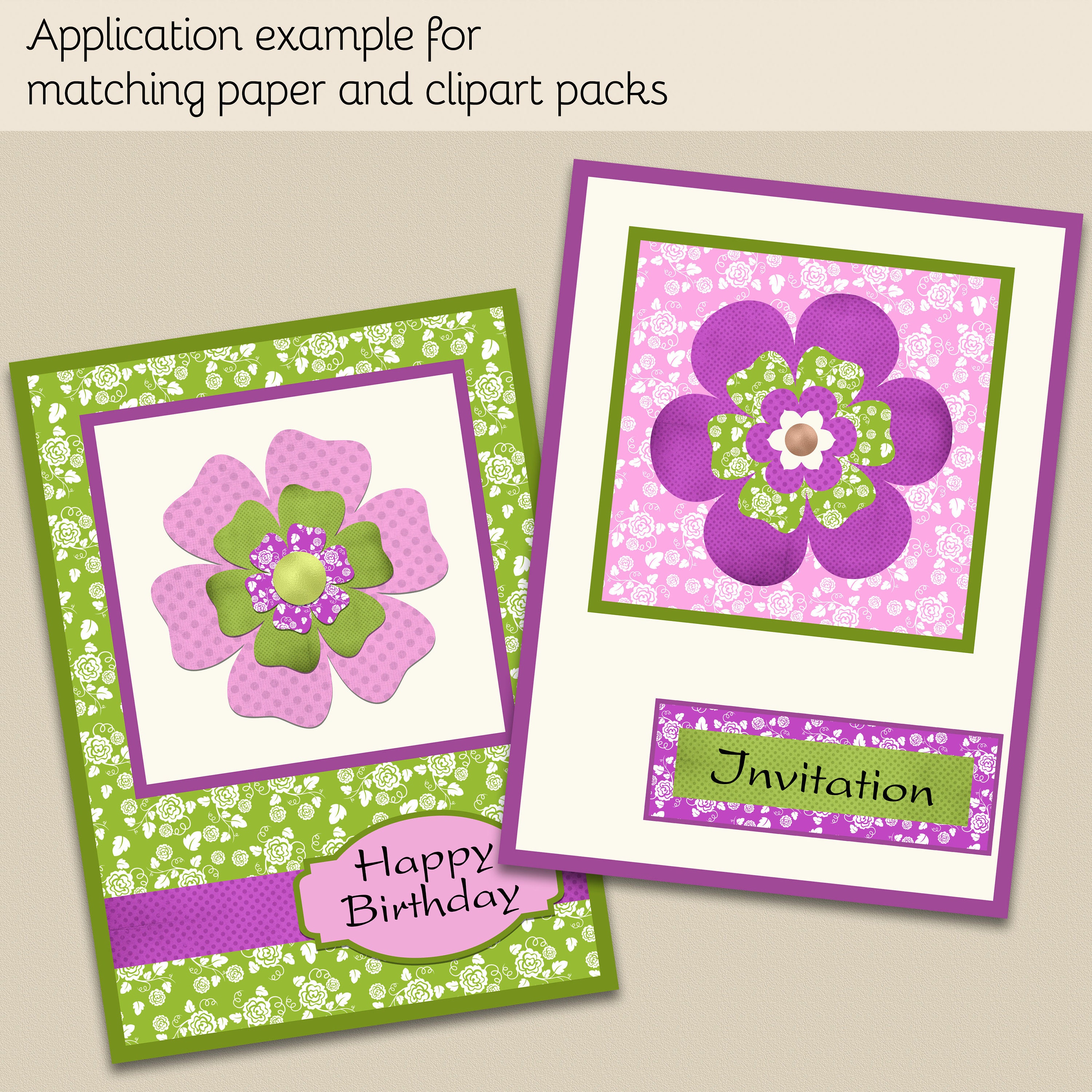 Flower Clip Art Set Floral Clipart PNG Digital Floral Clipart - Etsy