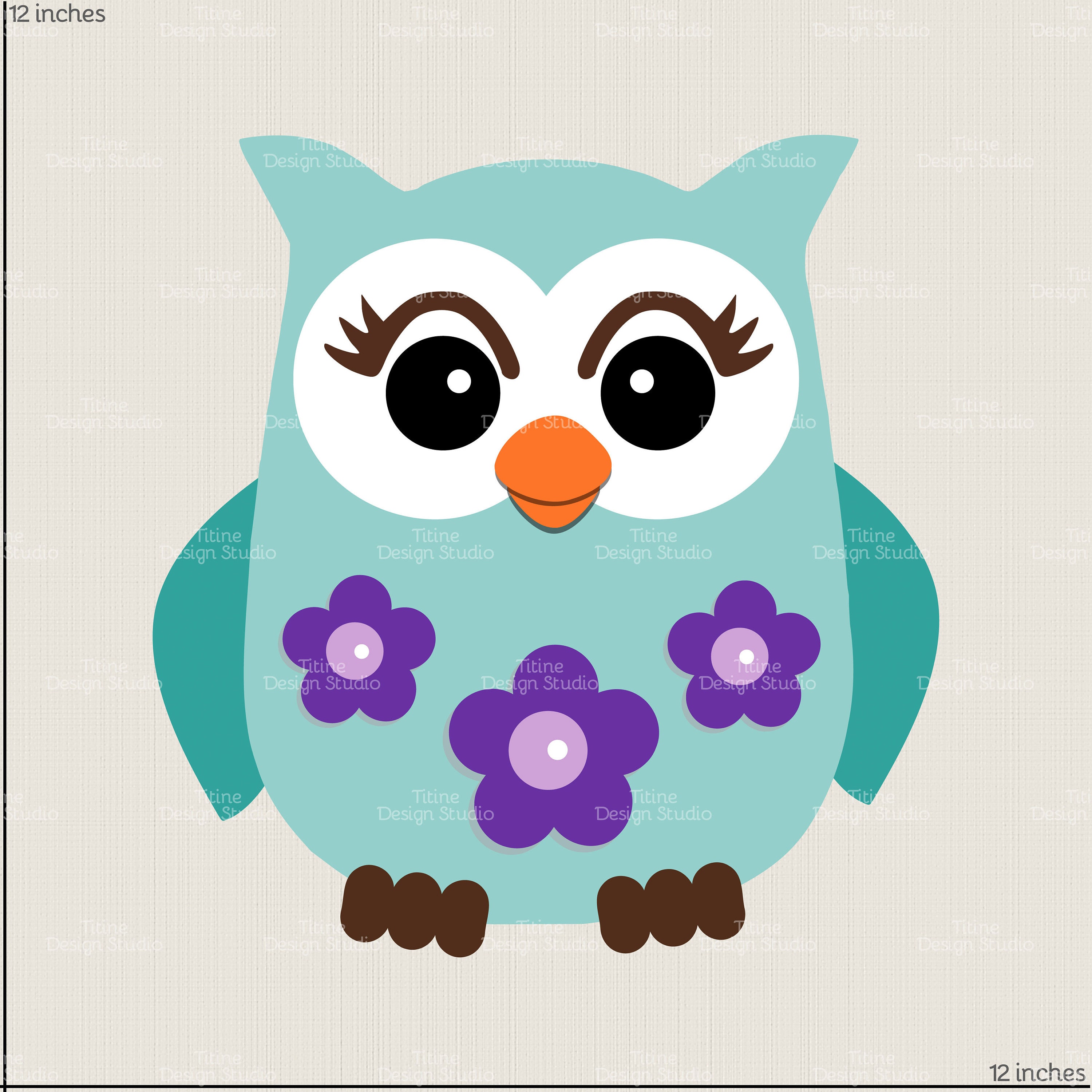 Cute Owl Clip Art Set, Owl Couple Clipart Owl PNG Image, Cute Flower ...