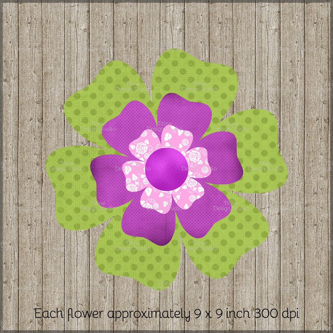 Flower Clip Art Set Floral Clipart PNG Digital Floral Clipart - Etsy