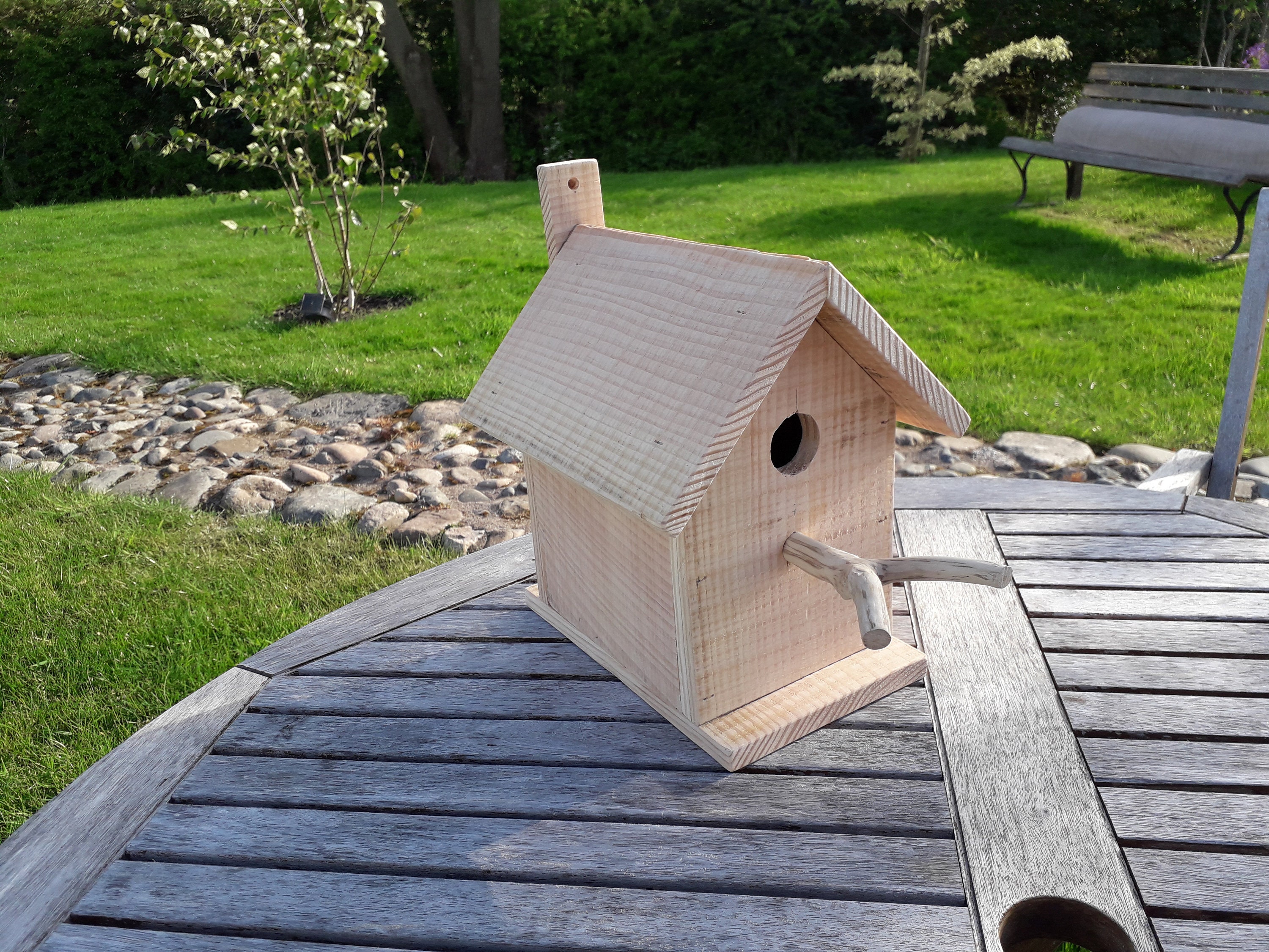 Handmade Wooden Bird Nesting Box - Etsy UK