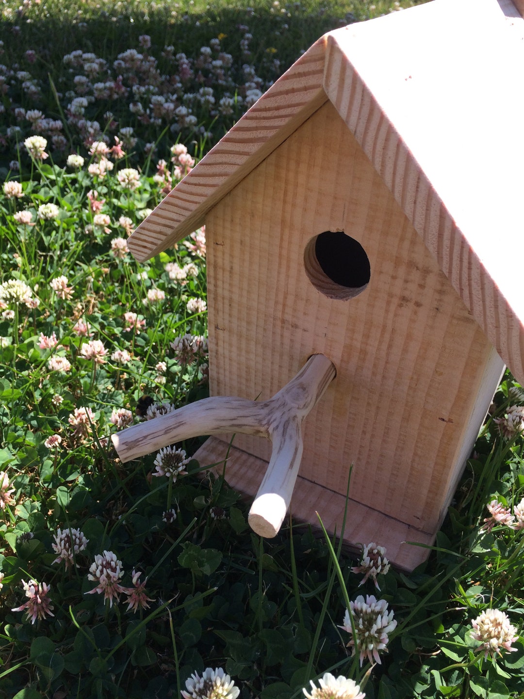 Handmade Wooden Bird Nesting Box - Etsy UK