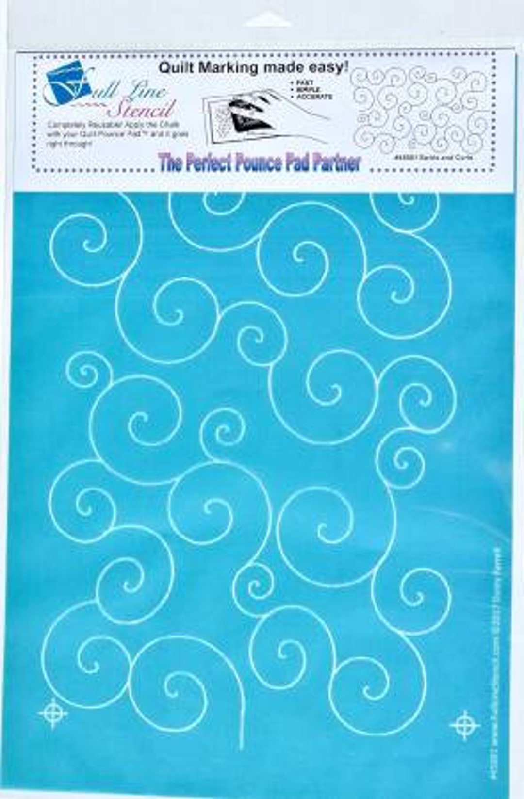 Full Line Stencil, Quilting Stencil, Swirls and Curls, #45001 - Etsy