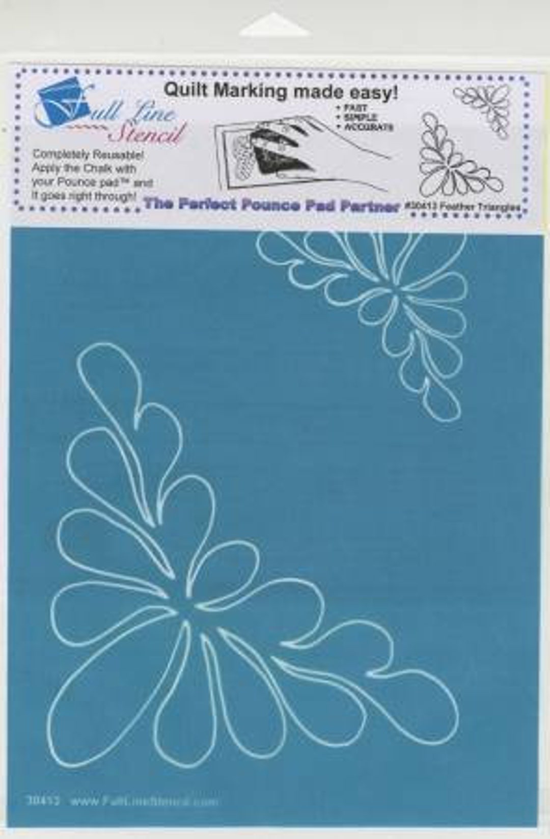 Full Line Stencil Feather Triangles 30413 - Etsy