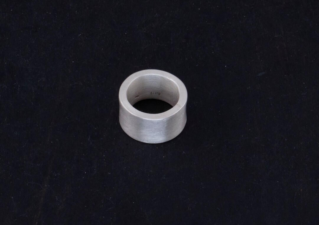 Matte Finish Fine 999FS Silver Thick Band - Etsy