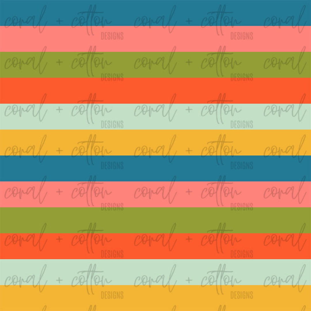 Fall Stripe Seamless Pattern | Digital File | Digital Download Pattern ...