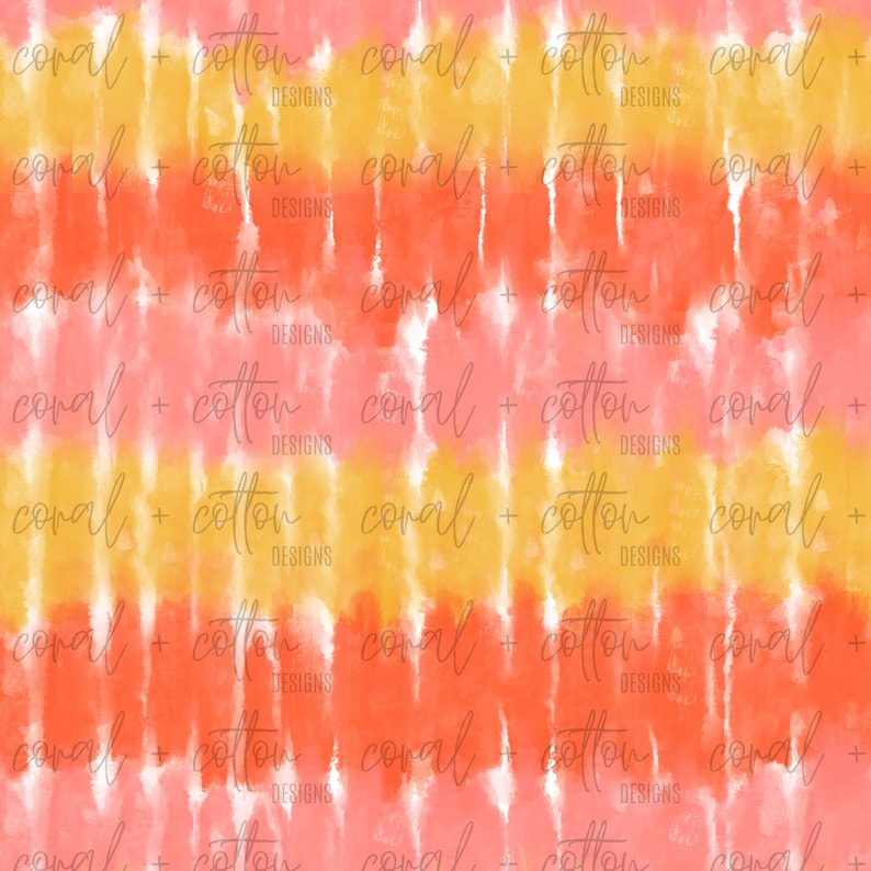 Orange Tie Dye Seamless Pattern Digital File Ombre - Etsy