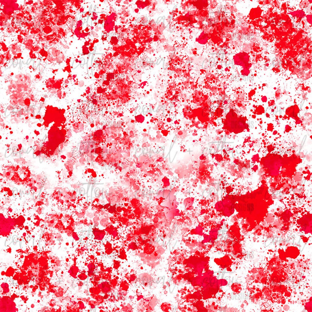 Red Splatter Seamless Pattern | Digital File | Watercolor | Digital ...
