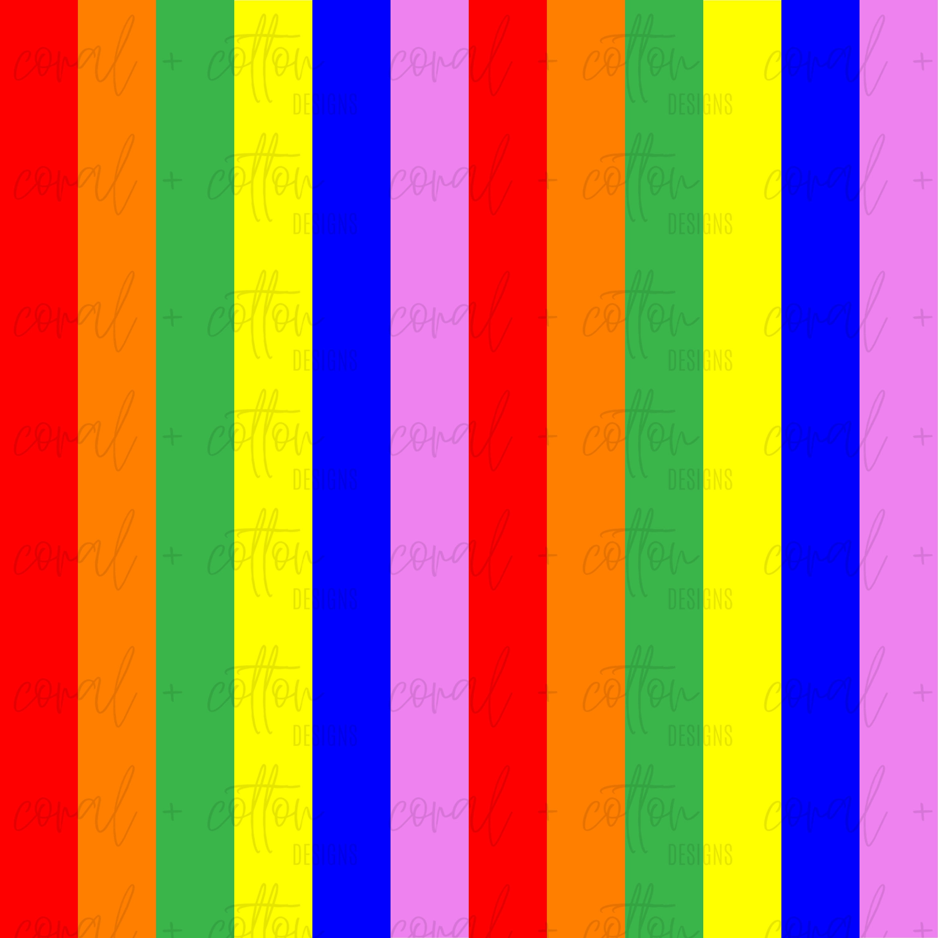 Rainbow Stripe Seamless Pattern Digital File Digital - Etsy Canada