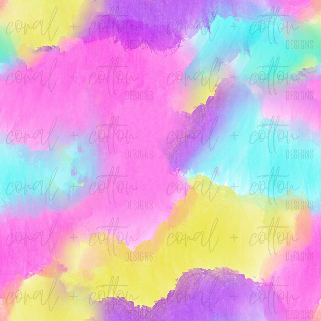 Candy Watercolor Seamless Pattern | Digital File | Tie Dye | Digital ...