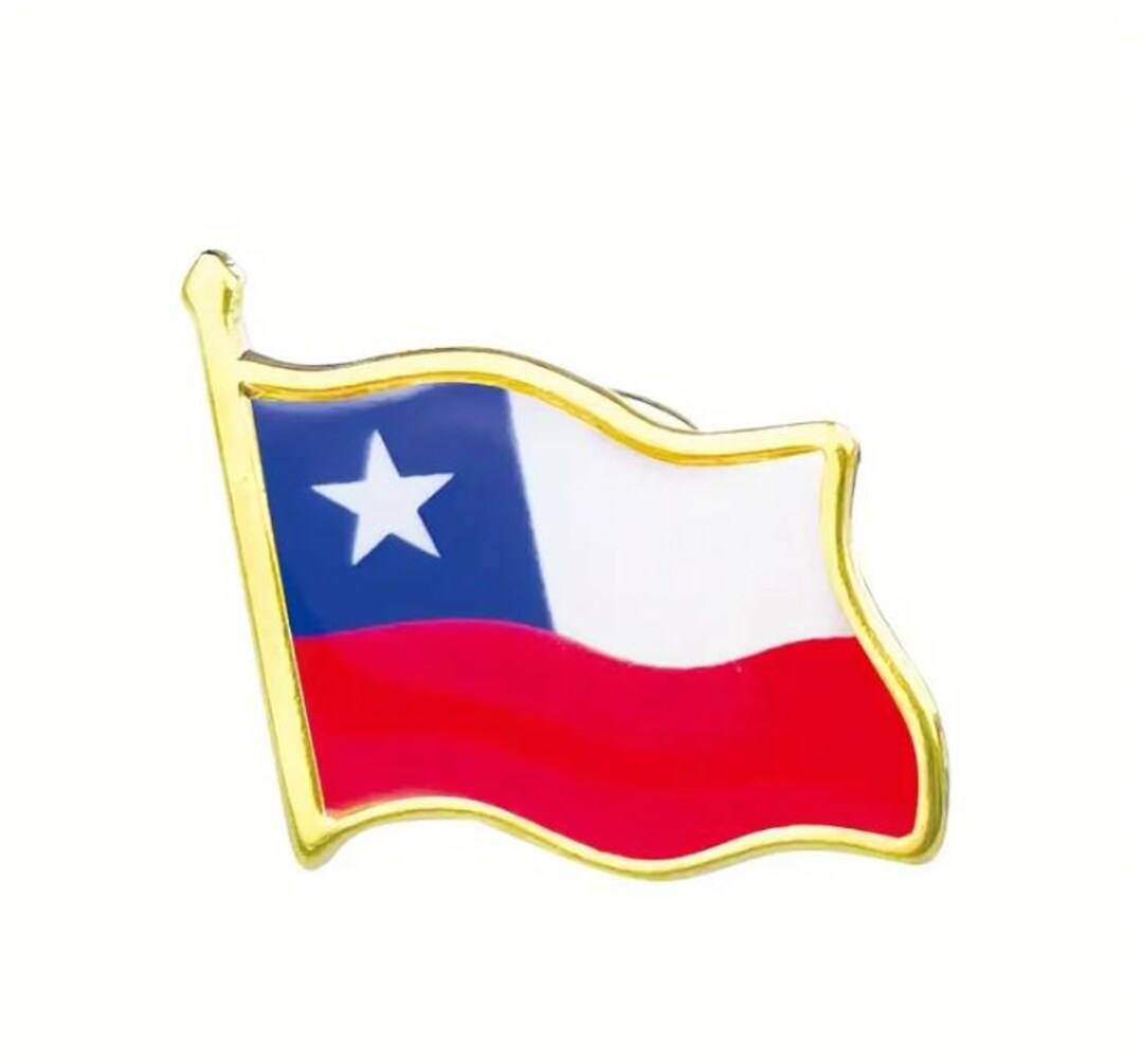 Chile Flag Pin - Etsy