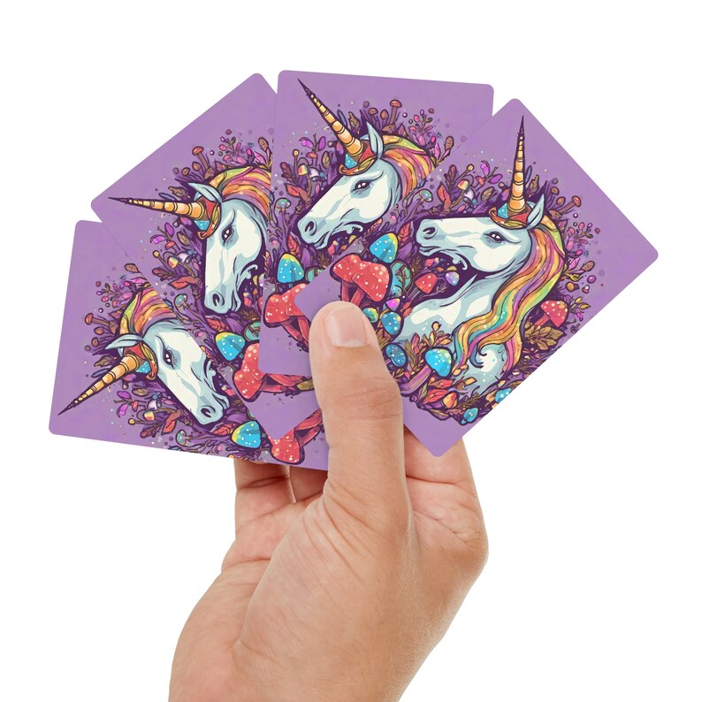 Physchedelic Unicorn Playing Cards - Etsy