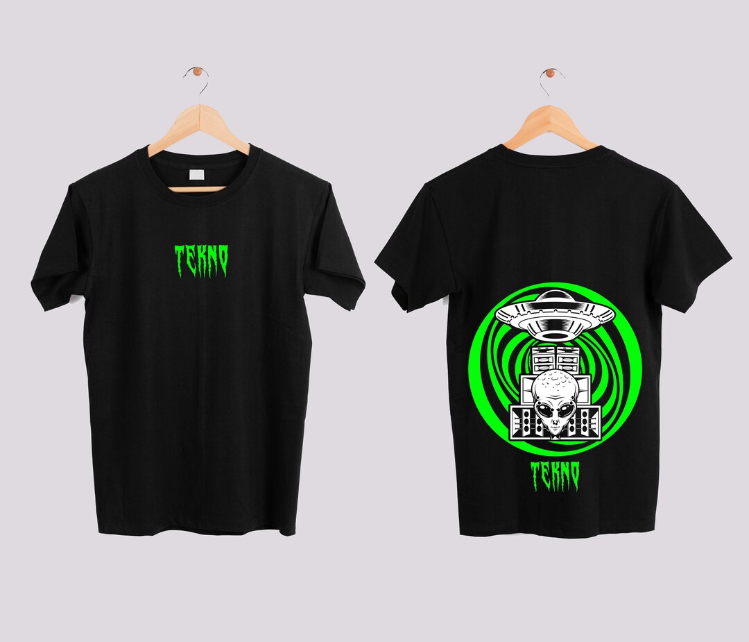Alien Tekno T-shirt - Etsy