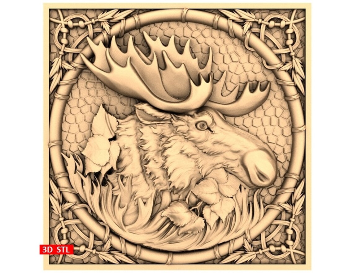 STL file Elk 3d cnc stl model. STL model 3d stl 3d printer | Etsy