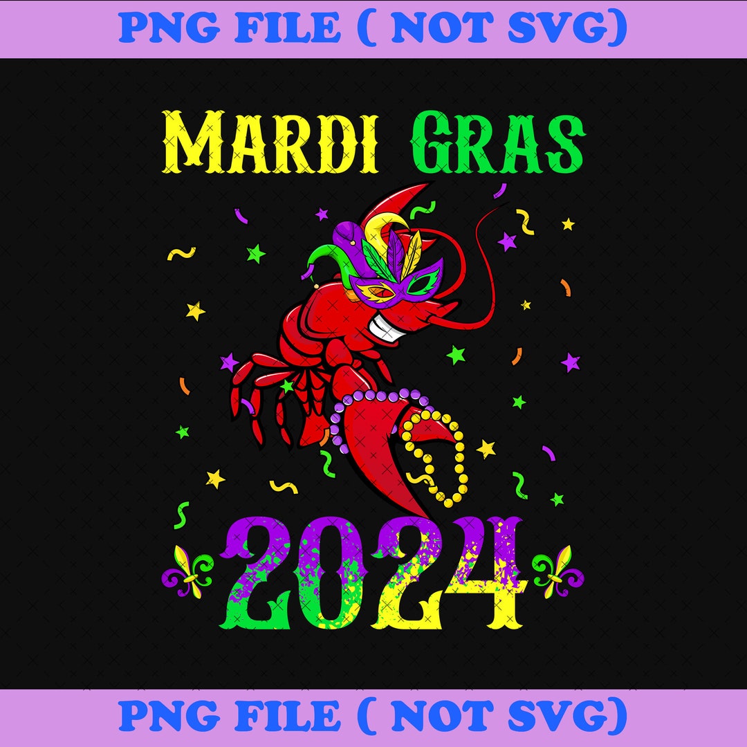 Mardi Gras 2024 Crawfish Beads PNG, Funny Fat Tuesday Mardi Gras ...