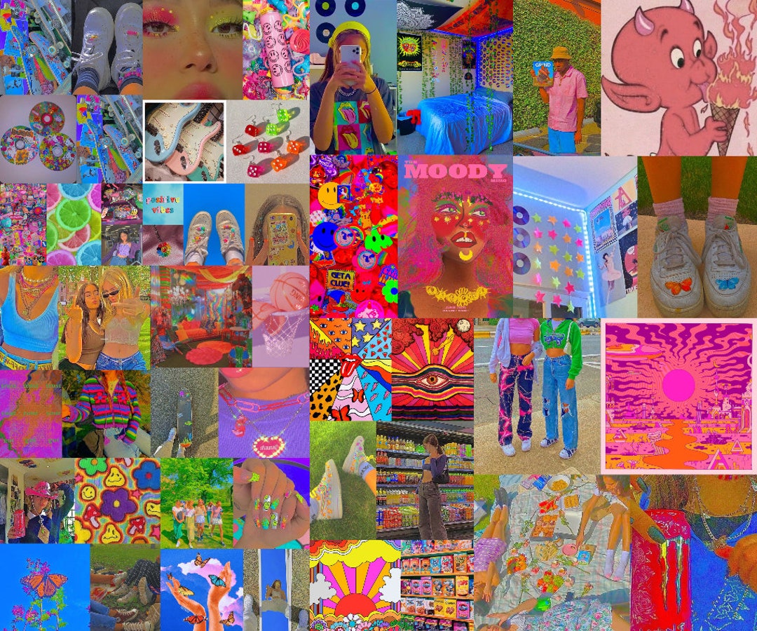 100 Pics Retro Indie Aesthetic Collage Kit (UPDATED). Digital Download ...