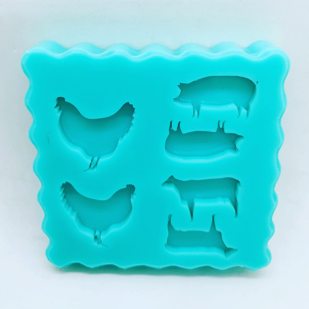 Farm Animal Silicone Mold Pallet Std Earrings - Etsy