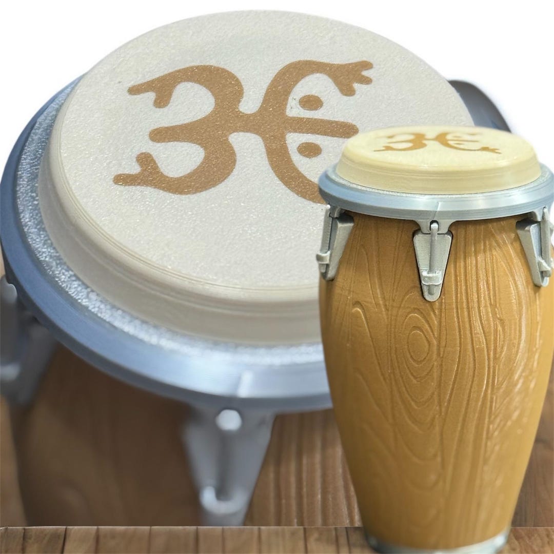 Conga Wood Coín Bank With Taino Coqui Design 3D Printed - Etsy