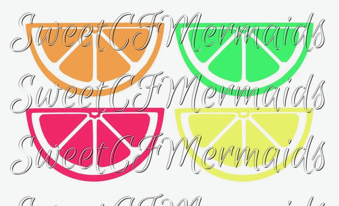 Lemon Wedges SVG File/cutting File/ Instant Download/ Silhouette/cricut ...