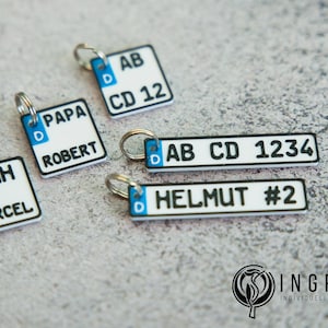 Personalized 3D Printed License Plate Keychain – Car/motorcycle – Custom Gift - Etsy