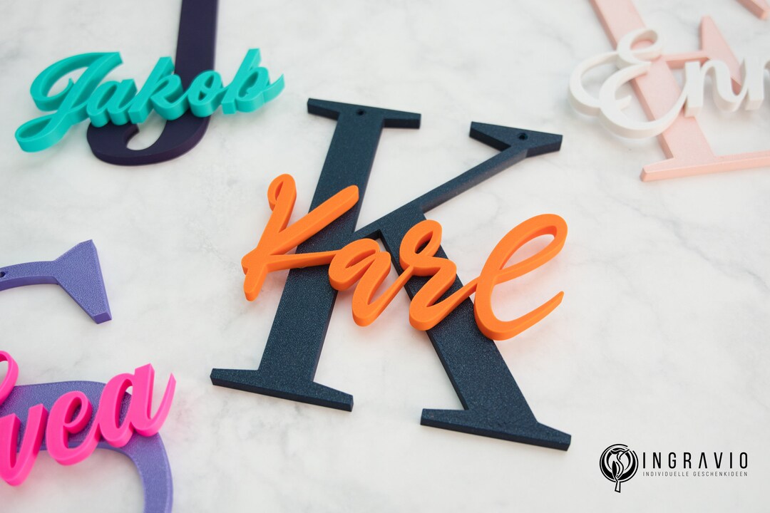 3d-printed Door Sign for Children's Rooms – Personalized Name and ...