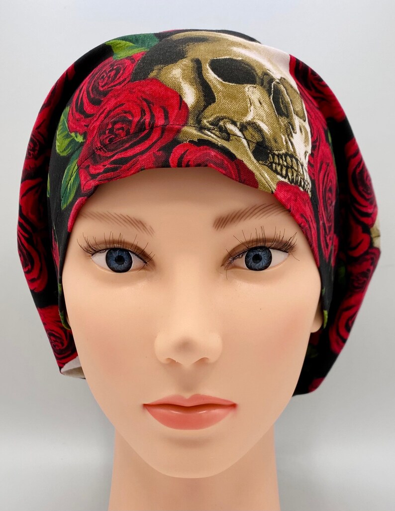 Euro Bouffant / Ponytail Style Surgical Scrub Hat W/ Toggle - Etsy