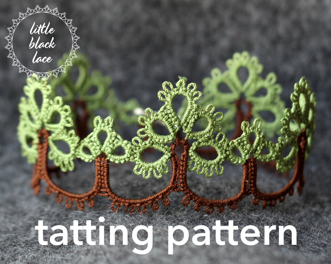 PDF Trees Edging/bracelet - Tatting Pattern by Littleblacklace ...