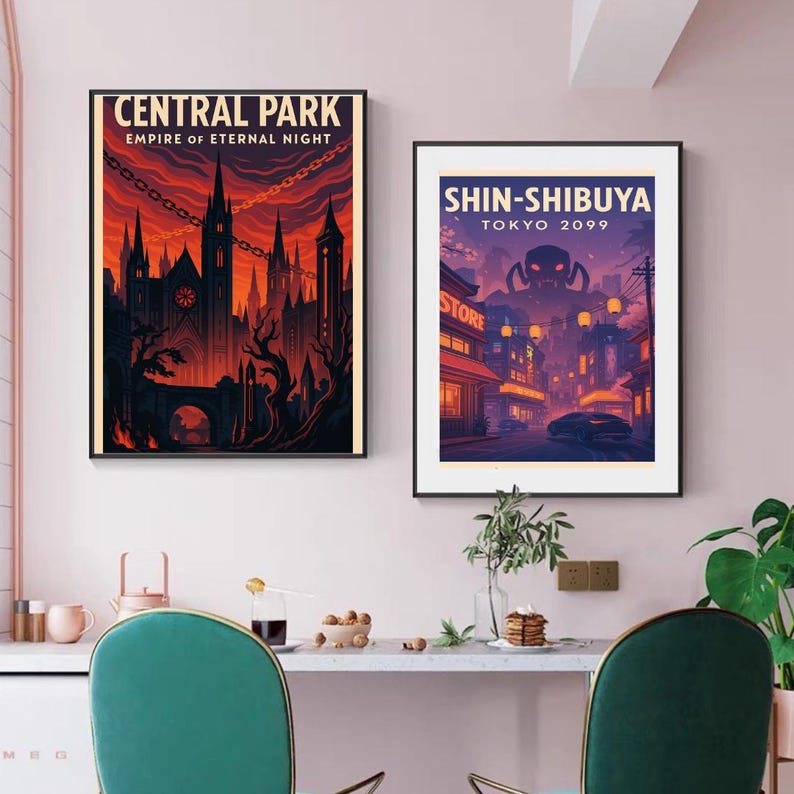 Shin-shibuya Tokyo 2099 | Futuristic Cityscape Wall Art | Cyberpunk ...