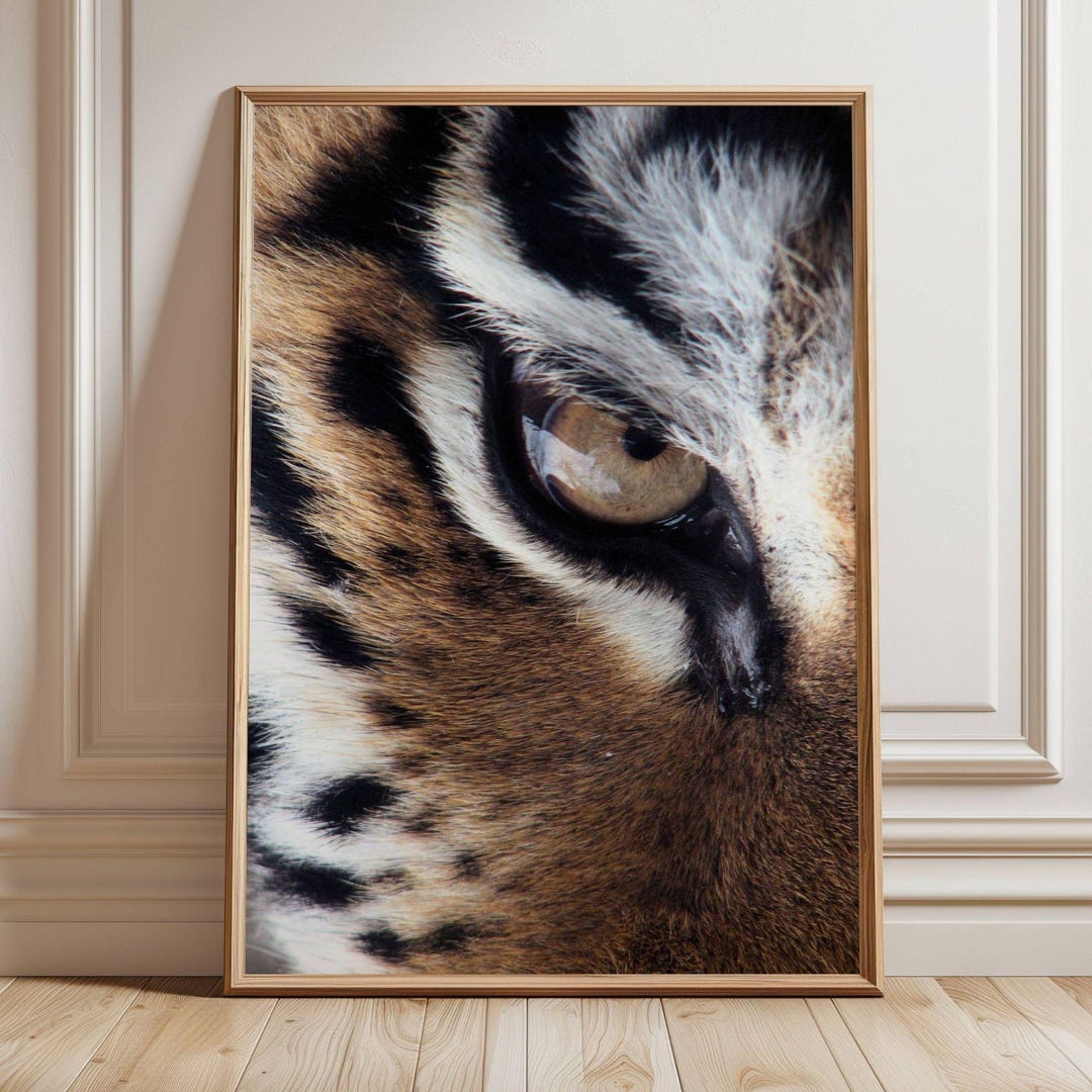 Tiger A4 Print | Animal Print | Printable Wall Art | Digital Download ...