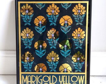 Glass Gilded Sign - Etsy