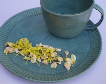 Fluted Rim Plate - Etsy