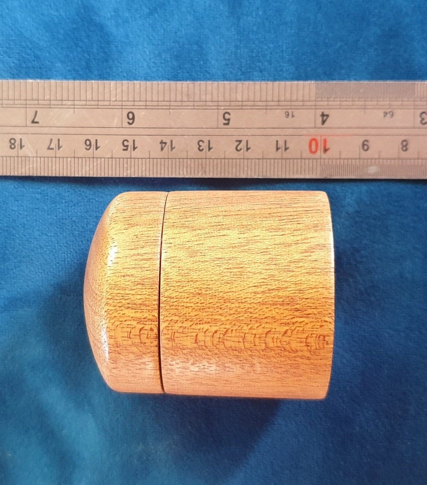 Small Hand Turned Meranti Wooden Box - Etsy