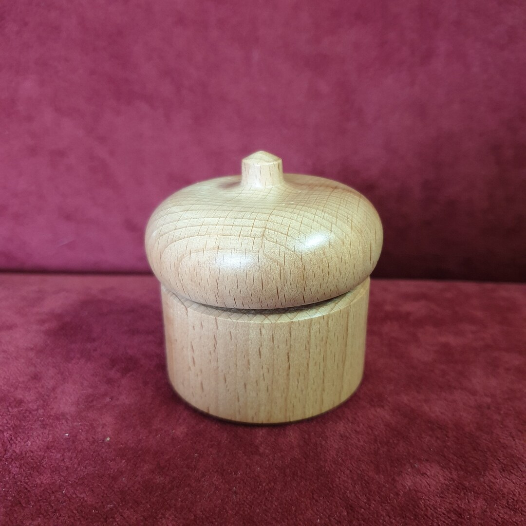 Small Hand Turned Wooden Box - Etsy