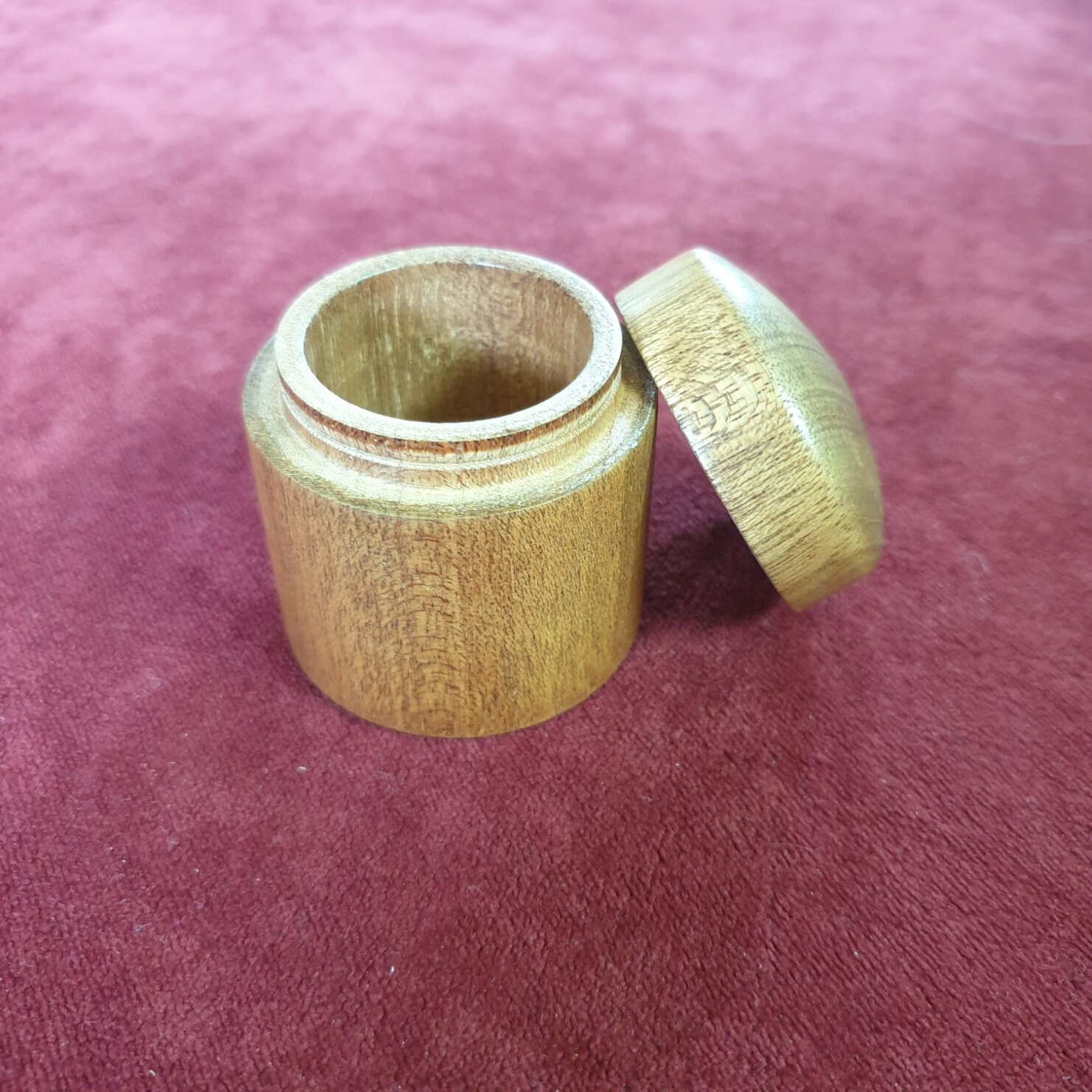 Small Hand Turned Meranti Wooden Box - Etsy