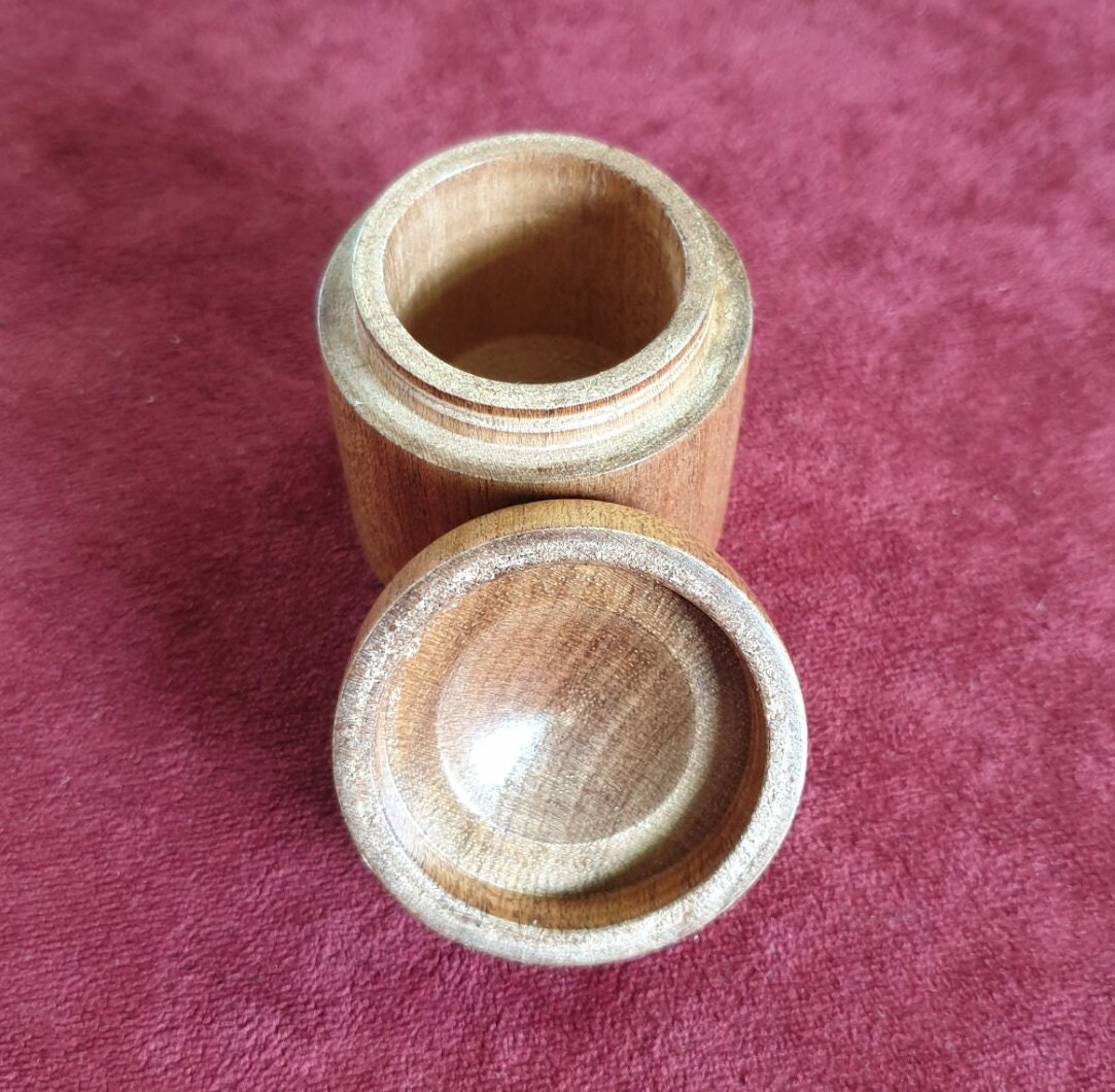 Small Hand Turned Meranti Wooden Box - Etsy